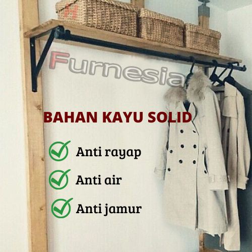 Jual RAK GANTUNGAN BAJU 60X40cm rak gantung pakaian laundry gantungan ...
