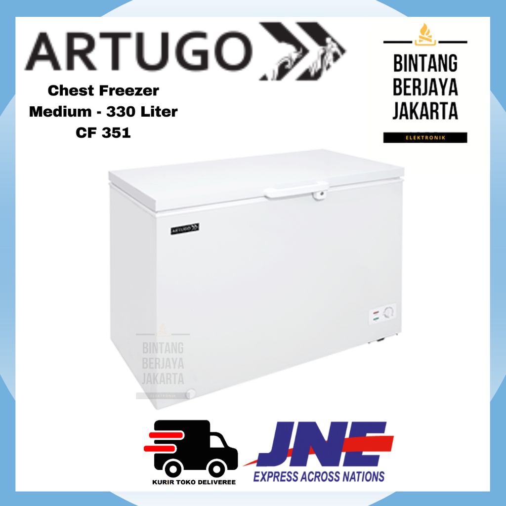 Jual ARTUGO Chest Freezer CF 351 - 330 Liter PCM Refrigerant R290A | Shopee Indonesia