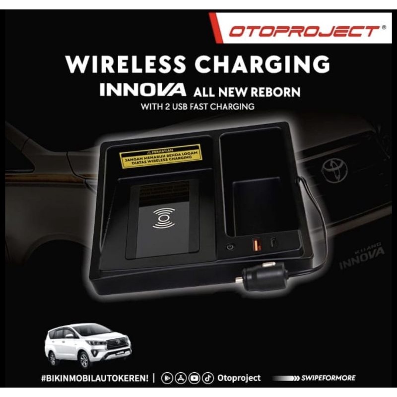 Jual Charger Wireless Mobil Innova Fortuner Xpander Pajero Sport Raize ...