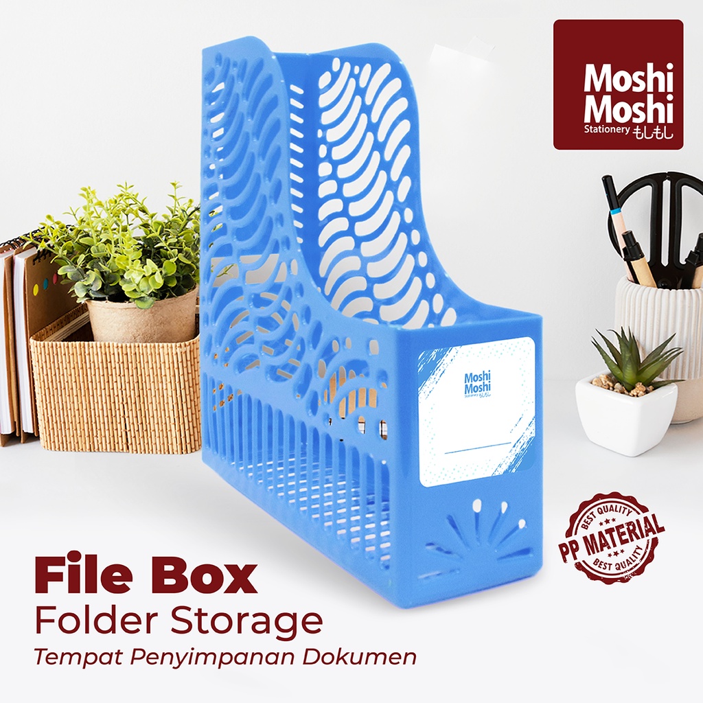 Jual File Box Moshi Folder Storage Elegan Tempat Penyimpanan Dokumen Kantor | Shopee Indonesia