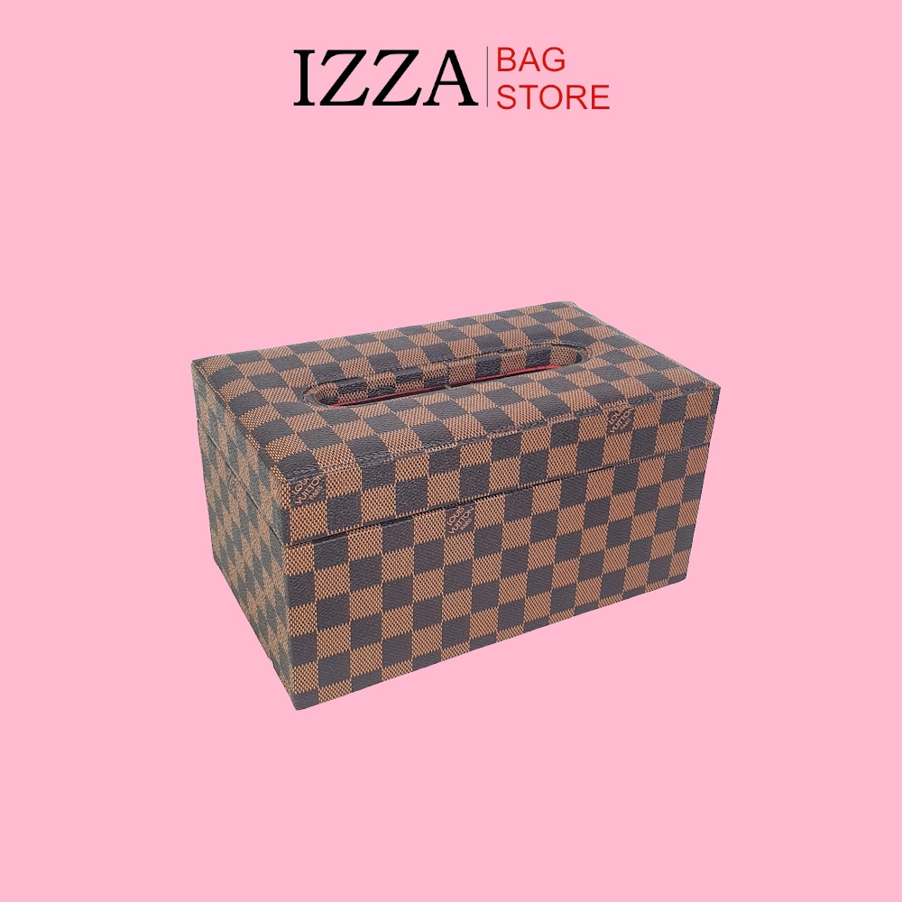 Jual Tissue Box / Kotak Tissue Lv Motif Damier / Cocok Untuk ...