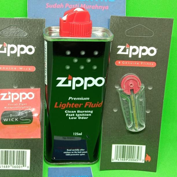 Jual paket minyak zippo+batu+sumbu original - paket komplit | Shopee ...
