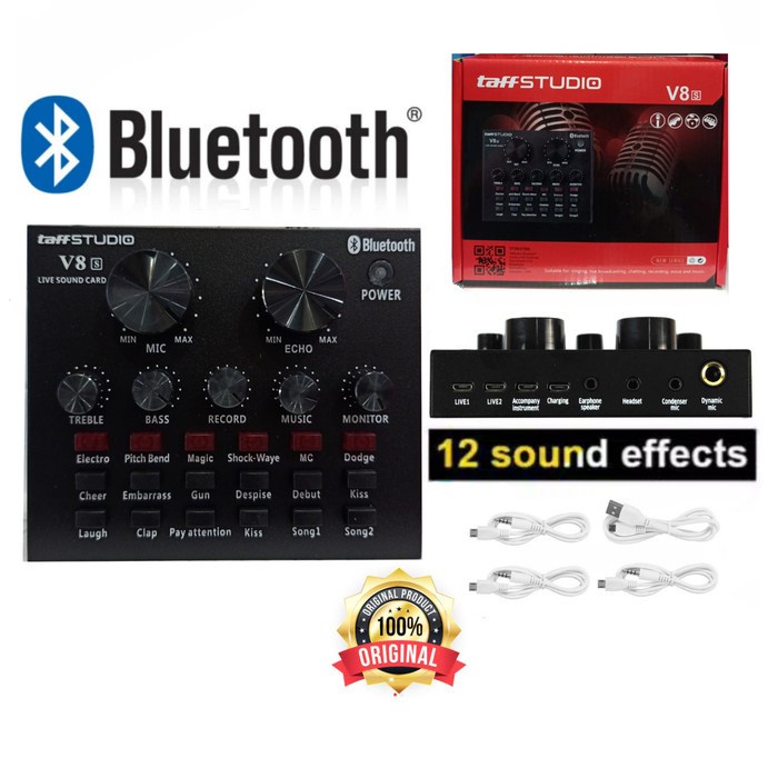 Jual Soundcard V8s Mixer Sound Card V8s Mixer Audio USB External ...