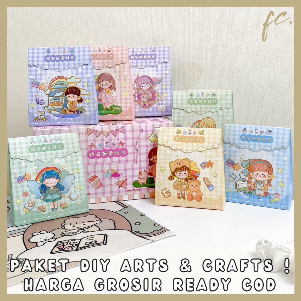 Jual Paket DIY Set Diamond Beads Painting Sticker Material Kit 5D ...