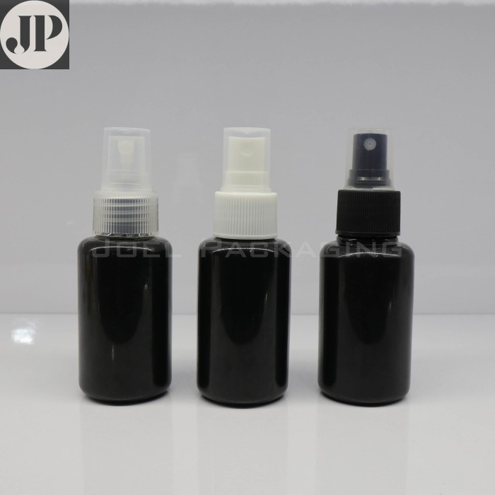 Jual BOTOL TUBULAR 60ML HITAM SPRAY CLEAR PUTIH HITAM 60 ML 70ML BLACK ...
