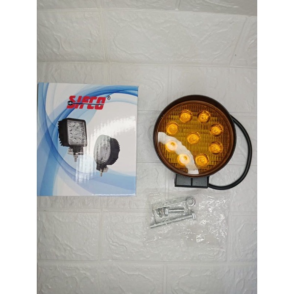 Jual Baja Laser 9 LED Bulat Tebal Kuning | Shopee Indonesia