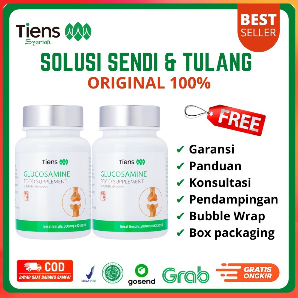 Jual OBAT SENDI DAN TULANG GLUCOSAMIN ORIGINAL BERSEGEL ISI 60 KAPSUL ...