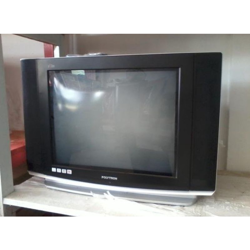 Jual TV TABUNG FLAT SLIM POLYTRON 52UV81 || Set Top Box Noise Diamond ...