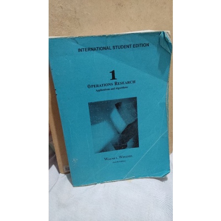 Jual Operations Research 1, Applications and Algorithms Fourth Edition (Wayne L. Winston ...