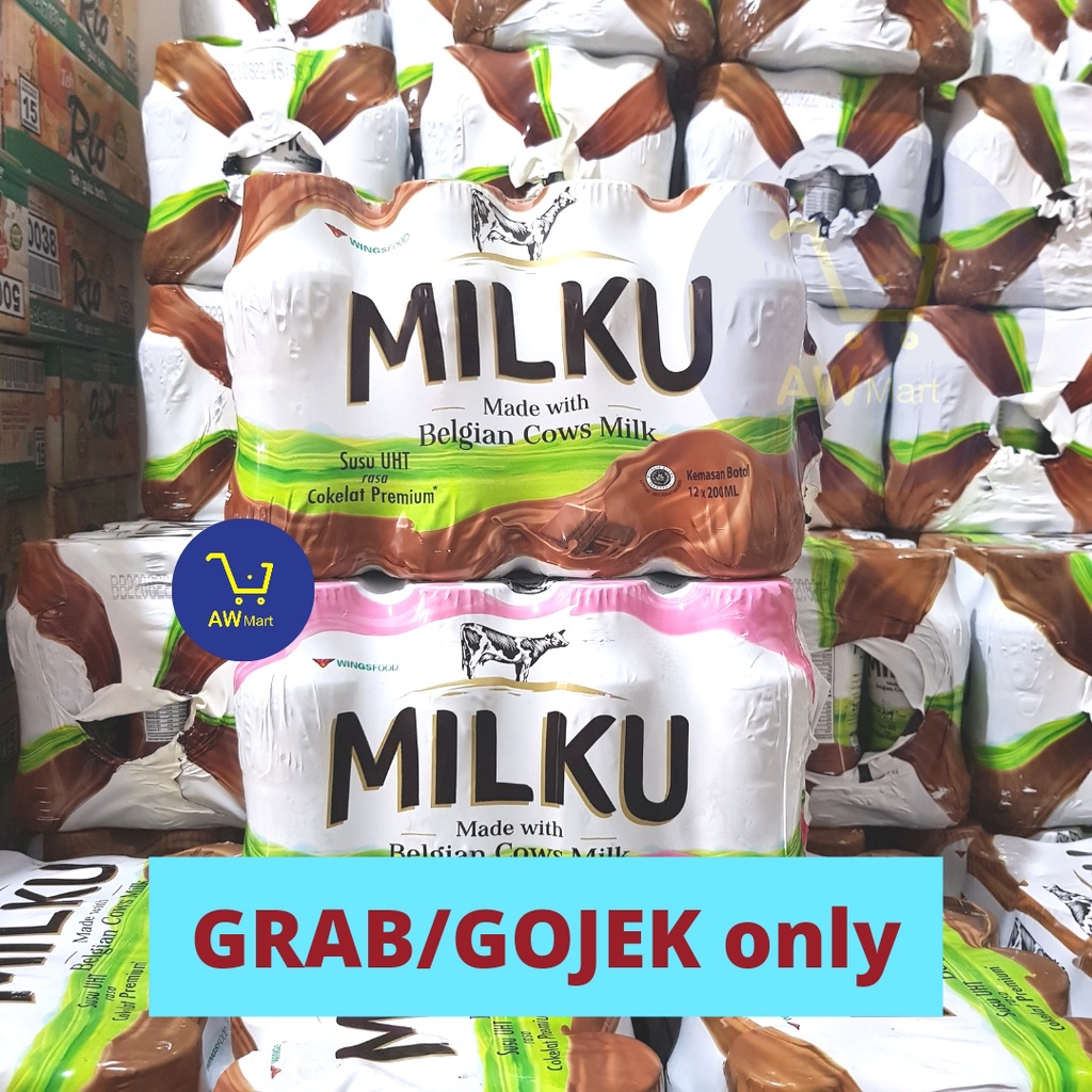 Jual [GOJEK/GRAB] MILKU SUSU 200ML x 12 pcs ‐ LANGSUNG DARI PABRIK ...