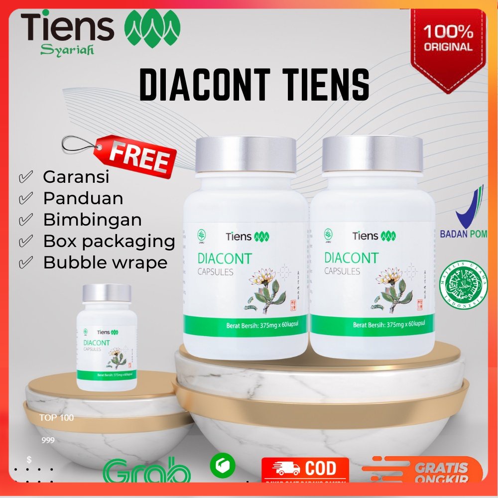 Jual DIACONT TIENS TIANSHI DIACON OBAT SUPLEMEN HERBAL DIABETES KONTROL ...