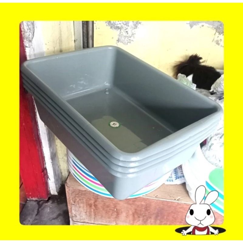 Jual baskom segi/kotak, plastik tebal, dimensi 52x38x15 cm | Shopee ...