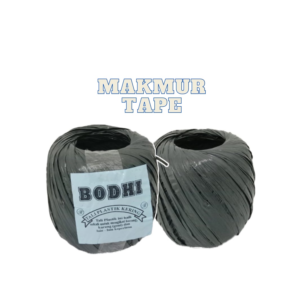 Jual TALI PLASTIK RAFIA HITAM 7ONS MERK BODHI PER-BALL | Shopee Indonesia