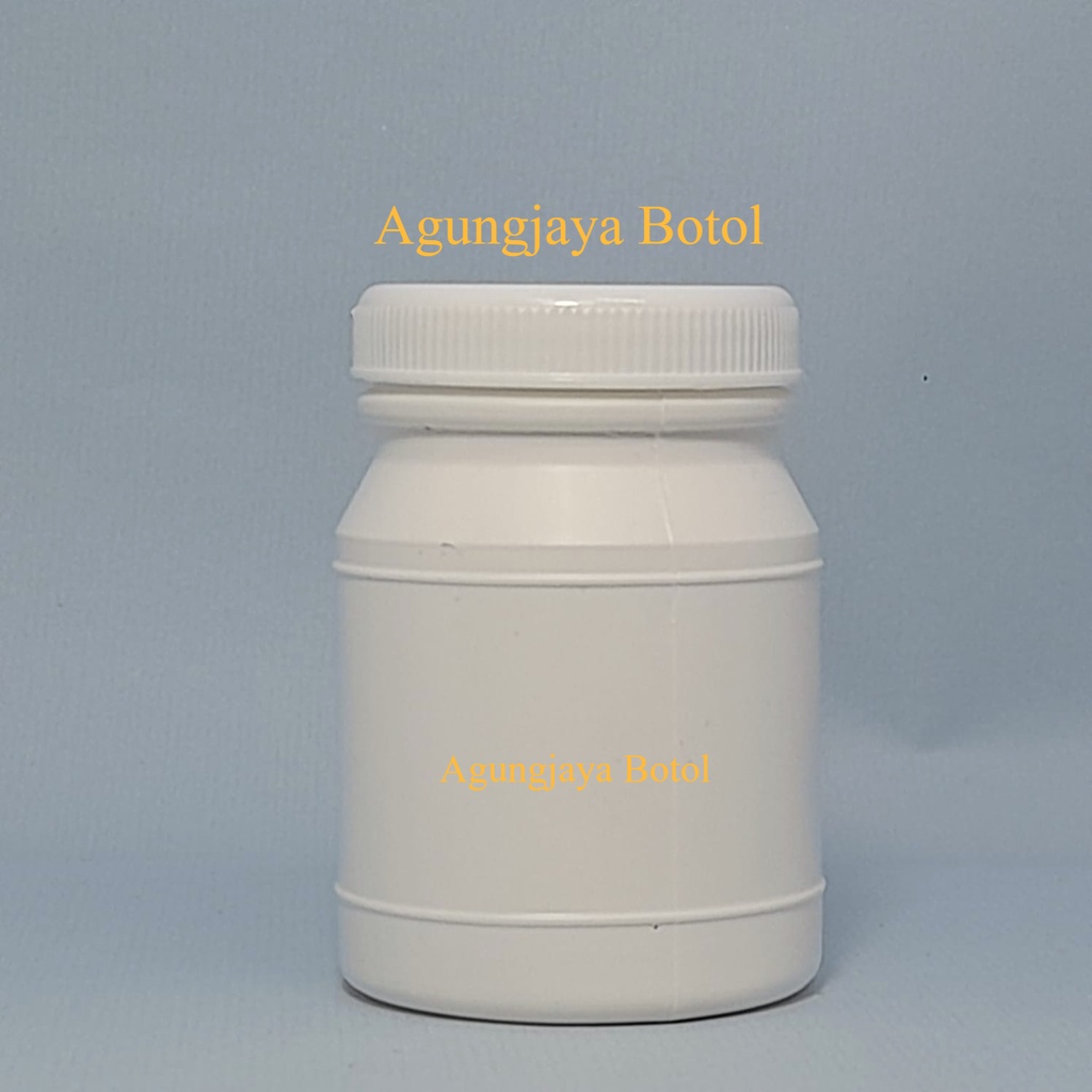 Jual Botol 100 Obat Putih + Tutup / Botol Lem / Botol Hdpe / Lem ...