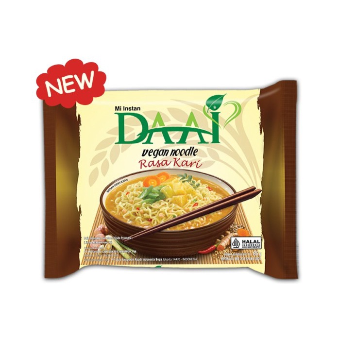 Jual Mie Instan DAAI Vegan Rasa KARI / Vegan Noodle | Shopee Indonesia