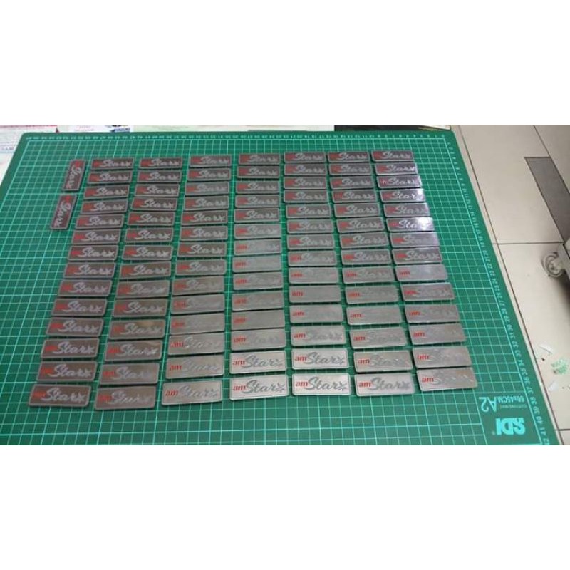 Jual JASA LASER MARKING DAN ETCHING PLAT ( INCLUDE MATERIAL ) | Shopee ...