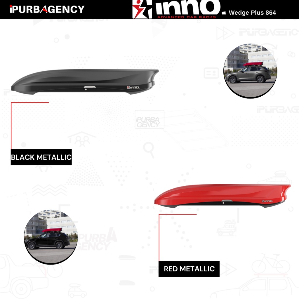 Jual INNO Wedge Plus 864 Roof Box | Shopee Indonesia