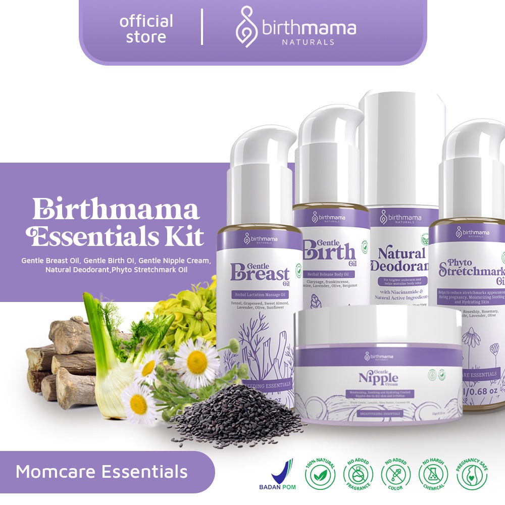 Jual BIRTHMAMA Naturals - Essentials Kit (Produk Perawatan Khusus Ibu Hamil, Ibu Melahirkan Dan ...