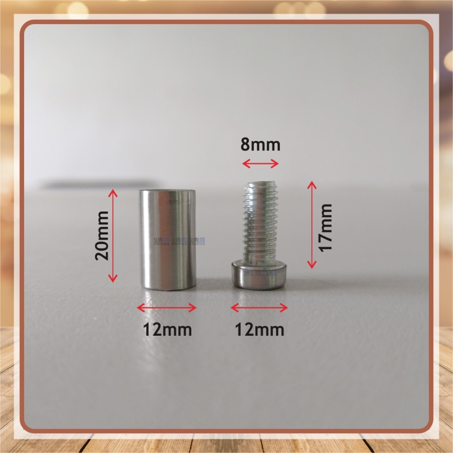 Jual PEN IKLAN 12x25Stainless / SIGNBOARD / BAUT AKRILIK Acrylic Kaca ...