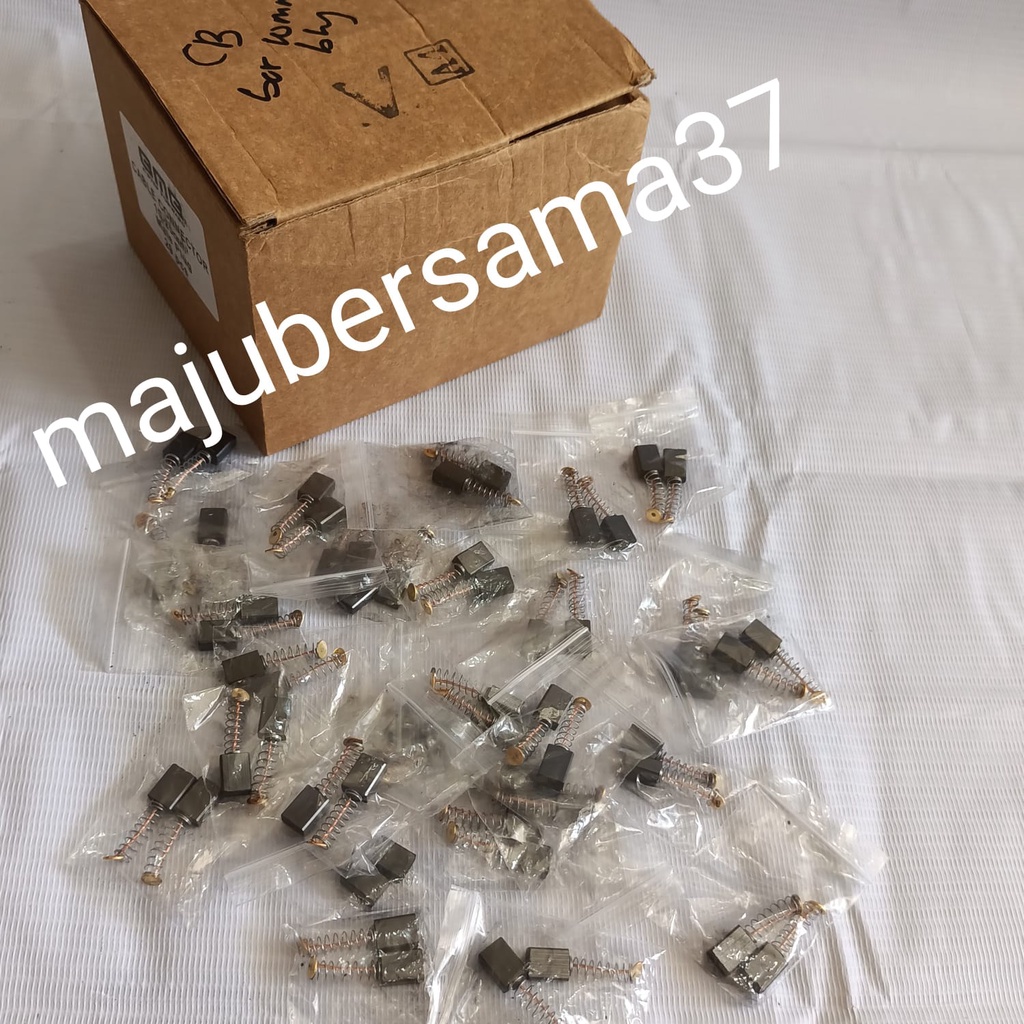 Jual 5 set Cb bor carbon brush arang mesin bor 10mm arang / spul / kul ...