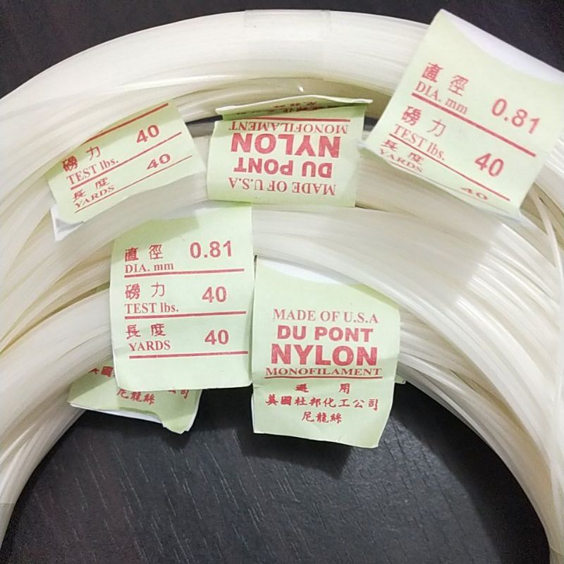 Jual Senar Dupont Monofilement Warna Putih Kabut Leader/Hand Line High ...