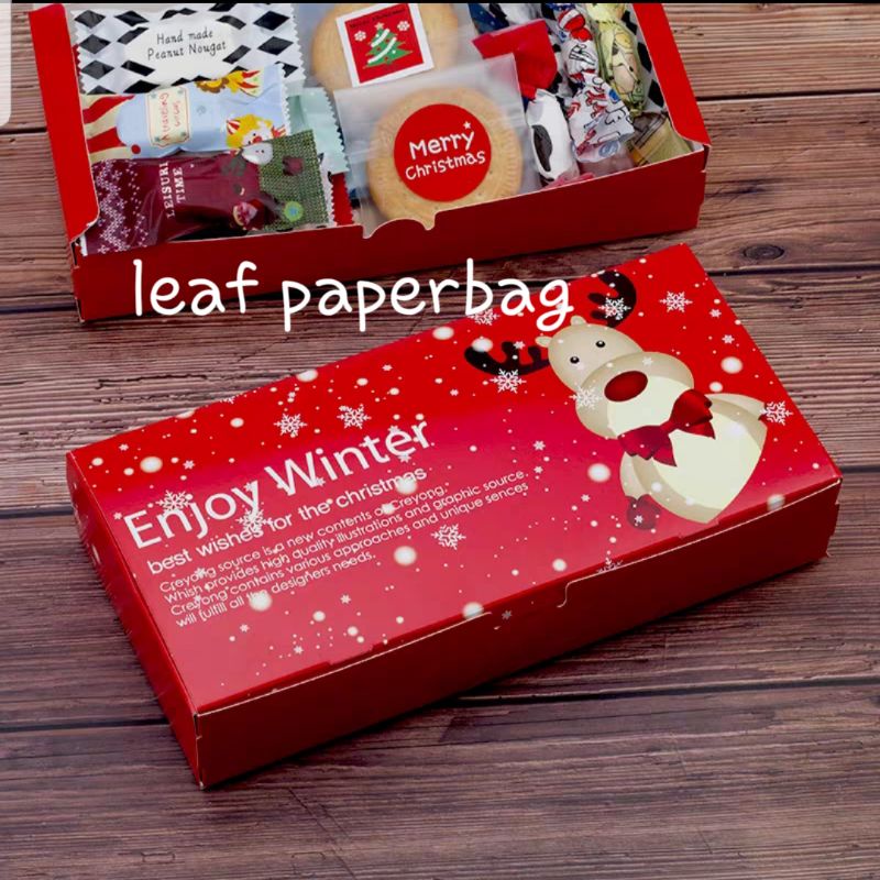 Jual Cookies box natal xmas / tempat kue kering natal / christmas ...