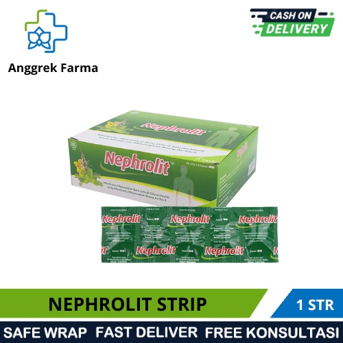Jual NEPHROLIT STRIP/OBAT ANYANG-ANYANGAN/MELANCARKAN BUANG AIR KECIL ...