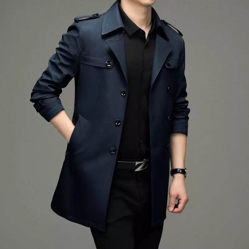 Jual jaket jas pria casual blezeer style kantoran jubah jas long coat ...