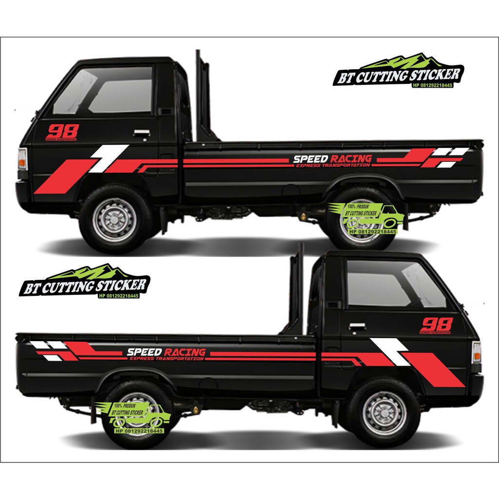 Jual sticker mobil pick up l300 sticker mitsubishi l300 sticker mobil ...