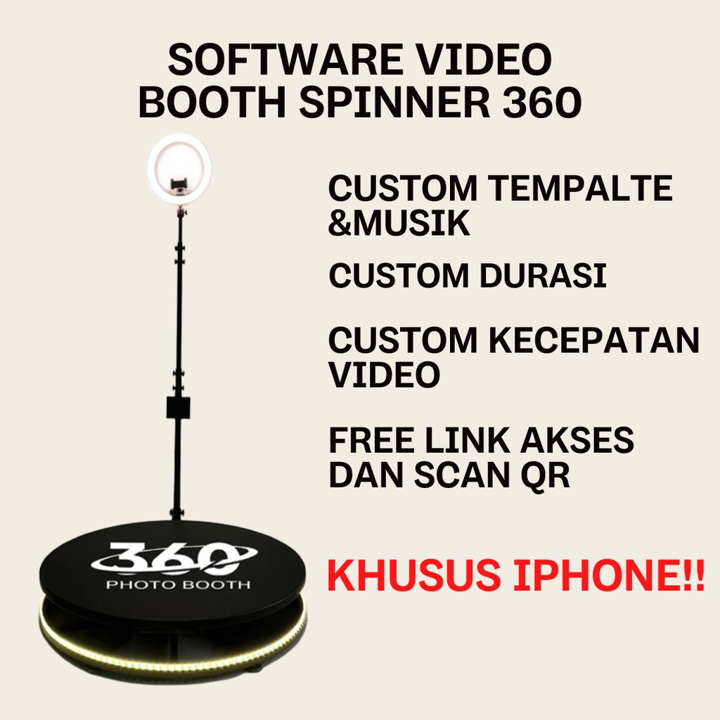 Jual SOFTWARE VIDEO BOOTH SPINNER 360 | APLIKASI VIDEO BOOTH 360 | Shopee Indonesia