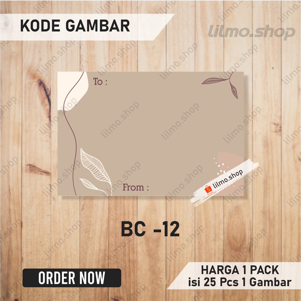 Jual (HARGA 1 PACK ISI 25 Pcs) Kartu Ucapan Polos, Greeting Card, Blank ...