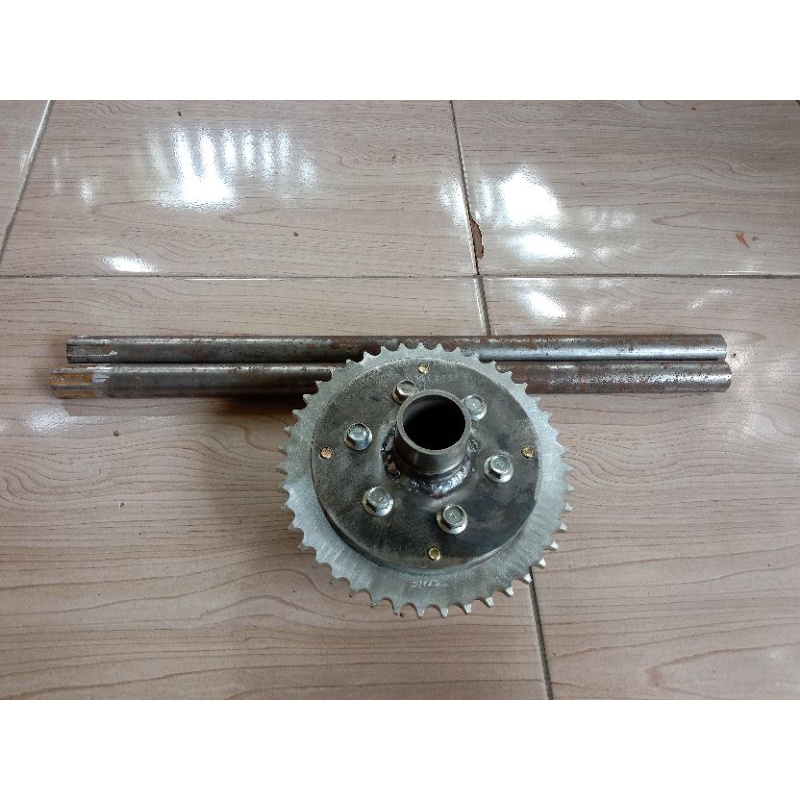 Jual Gardan Rantai + As 28mm untuk mini jeep, atv, gokart, roda tiga ...