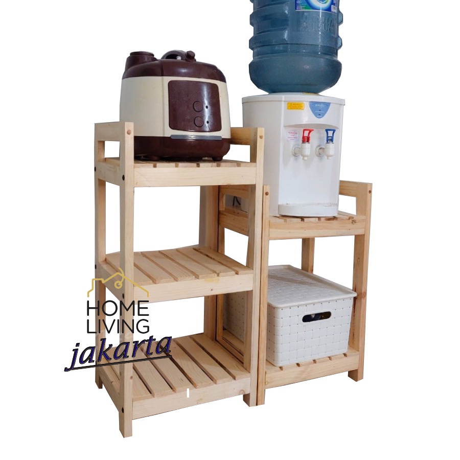 Jual Rak Rice Cooker Dan Dispenser /Rak Susun Serbaguna Kayu Jati ...