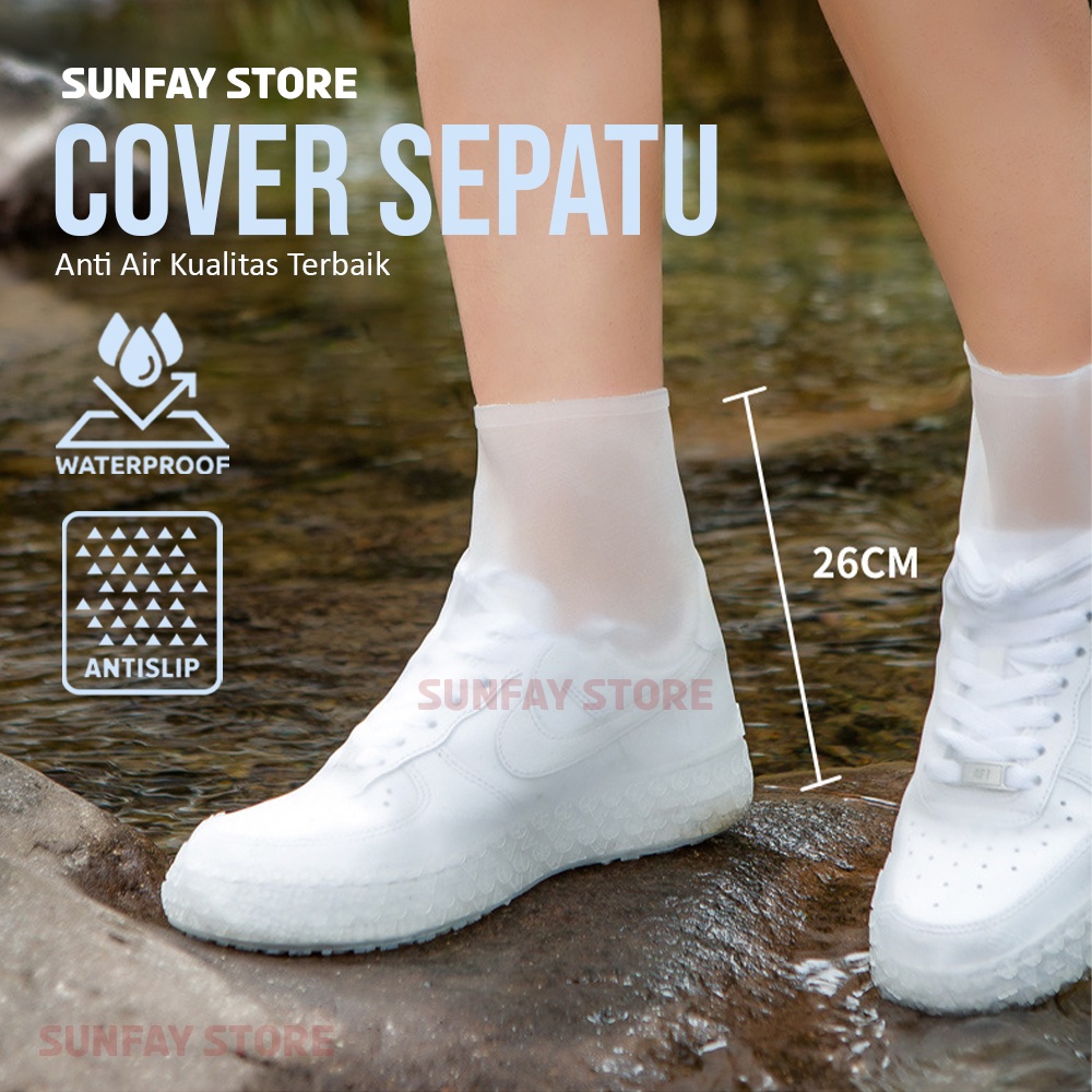 Jual SUNFAY COVER SEPATU PELINDUNG HUJAN / WATERPROOF SHOE COVER ...