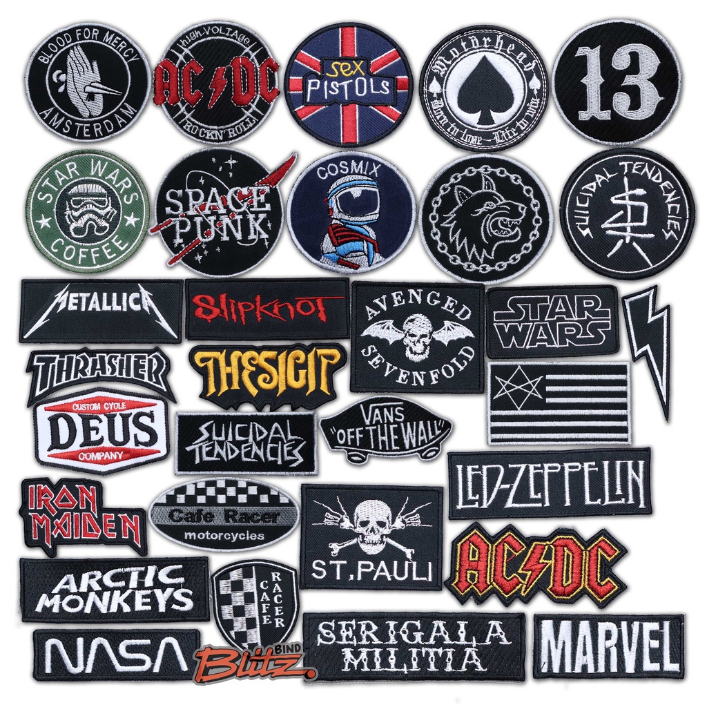 Jual Patch Bordir Jahit Patch Emblem/Back Patch Musik/Patch Bordir ... Jual Patch Bordir Jahit Patch Emblem/Back Patch Musik/Patch Bordir ...