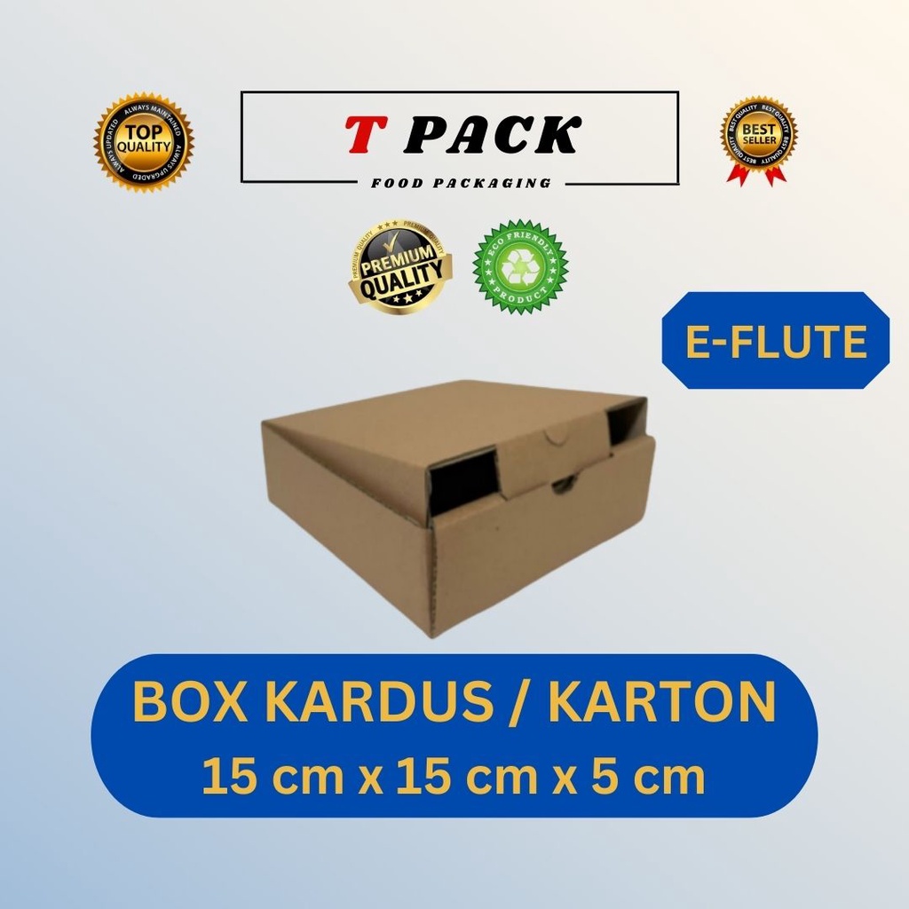 Jual KARDUS 15x15x5 cm / BOX KARTON CORUGATED DIE CUT E-FLUTE ...