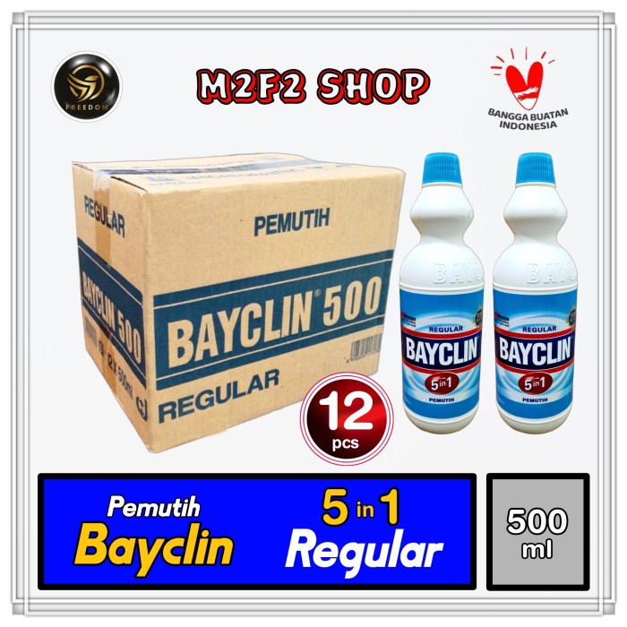 Jual Pemutih Pakaian Bayclin 5in1 Regular - 500 ml (Kemasan Karton ...
