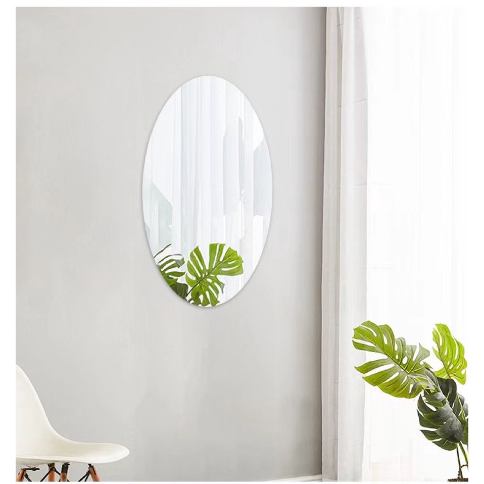 Jual PXTON - STICKER CERMIN OVAL 3D STIKER DINDING Kaca Acrylic Sudah ...