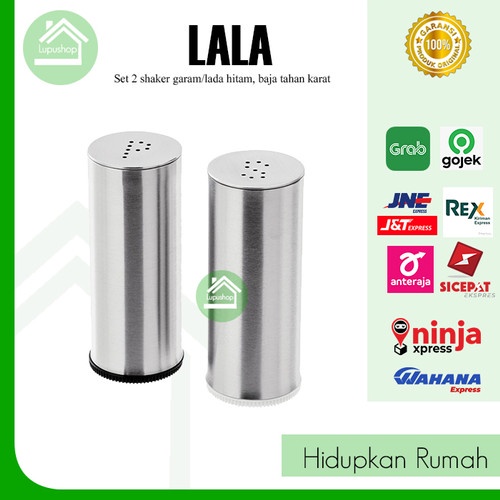 Jual LALA Set 2 shaker garam/lada hitam- baja tahan karat | Shopee ...