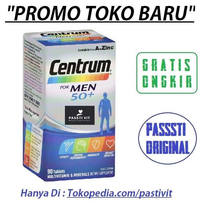 Jual Centrum Men 50+ 90 Tab Multivitamin Minerals Men's Multi Vitamin ...