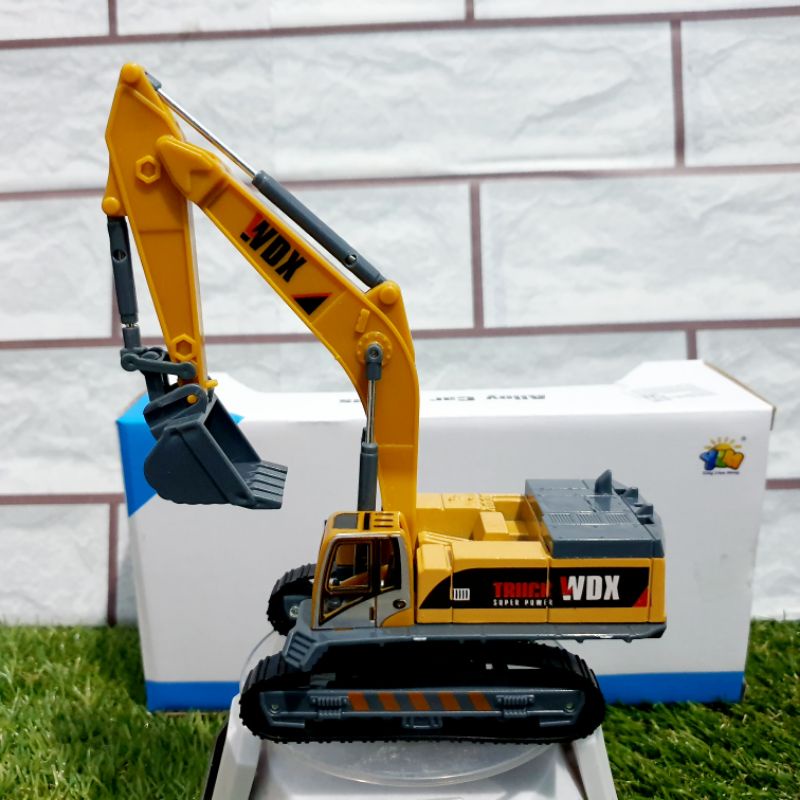Jual Diecast Truck Excavator Alloy Miniatur Truk Beko Kontruksi Alat ...