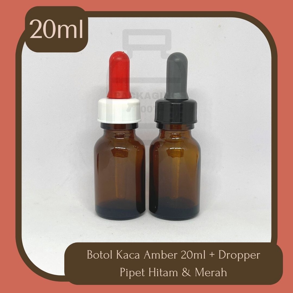 Jual Botol Kaca Amber 20ml/Botol Obat Anak/Pipet Ukur Bayi/ Pipet Anak ...