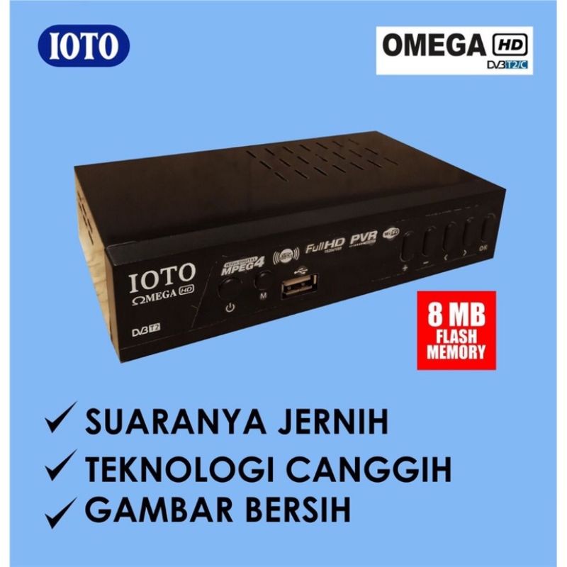Jual CAlSHOP - Set top box IOTO OMEGA STB T2 Reciver Siaran tv digital FULL HD OMEGA 4MB ...