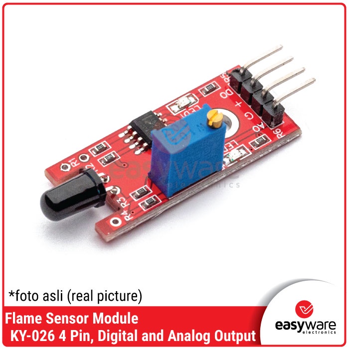 Jual KY-026 Flame Sensor Module 4 Pin Sensor Api Module 4P KY 026 ... Jual KY-026 Flame Sensor Module 4 Pin Sensor Api Module 4P KY 026 ...