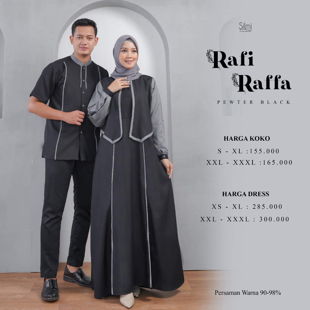 Jual SARIMBIT LEBARAN 2023 SILMI HITAM RAFA RAFI - KATUN MADINA SERAGAM ...