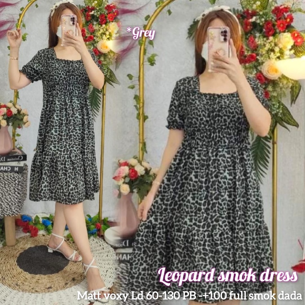 Jual leopard dress / dress macan / dress voxy / dress voxy / trend 2022 ...