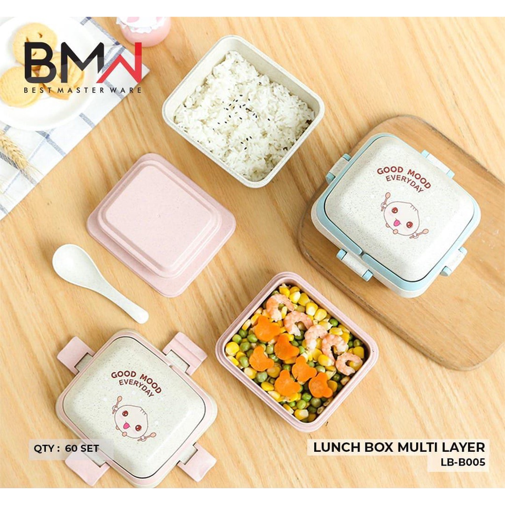 Jual Lunch Box Set Multi Layer - Kotak Bekal Makanan - Set Peralatan ...