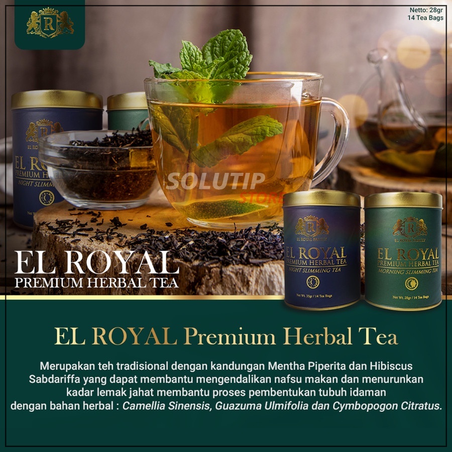 Jual El Royal Premium Tea / Teh Pelangsing Siang & Malam (1 paket ...