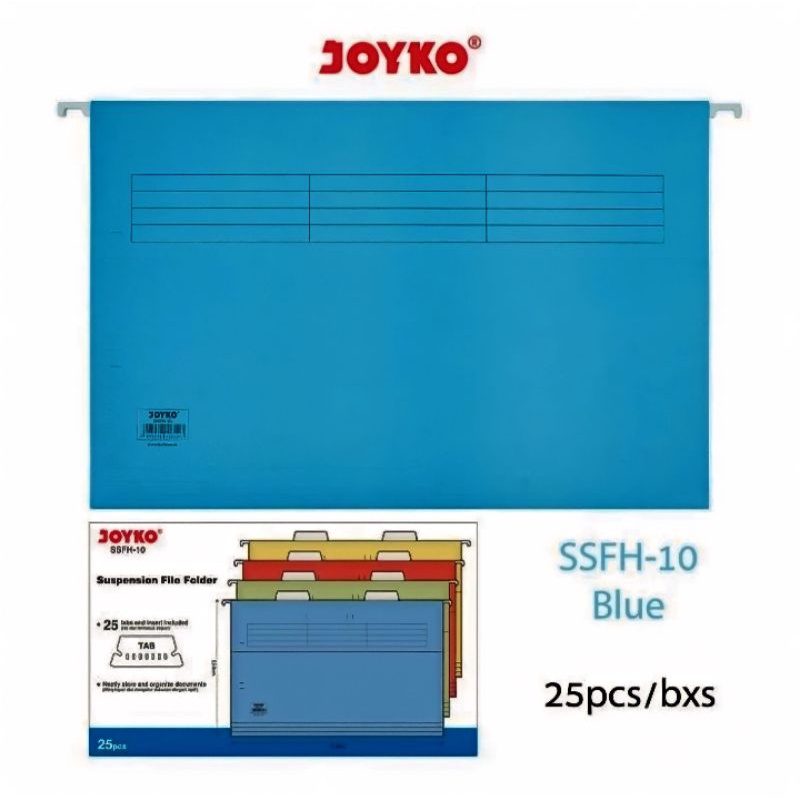 Jual Joyko Suspension File Folder - Map Gantung SSFH-10 BIRU / PCS ...