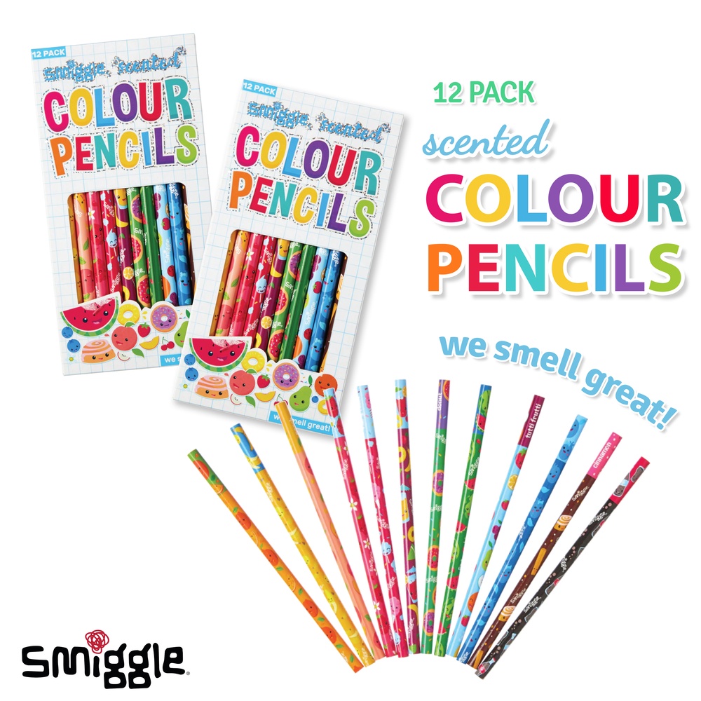 Jual SMIGGLE Scented Colour Pencils - Pensil Warna Wangi SMIGGLE ...